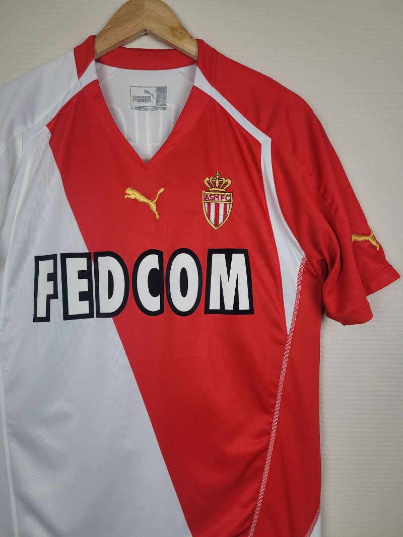 Original AS Monaco Home Jersey #8 Kallon 2007-2008 - XL ...