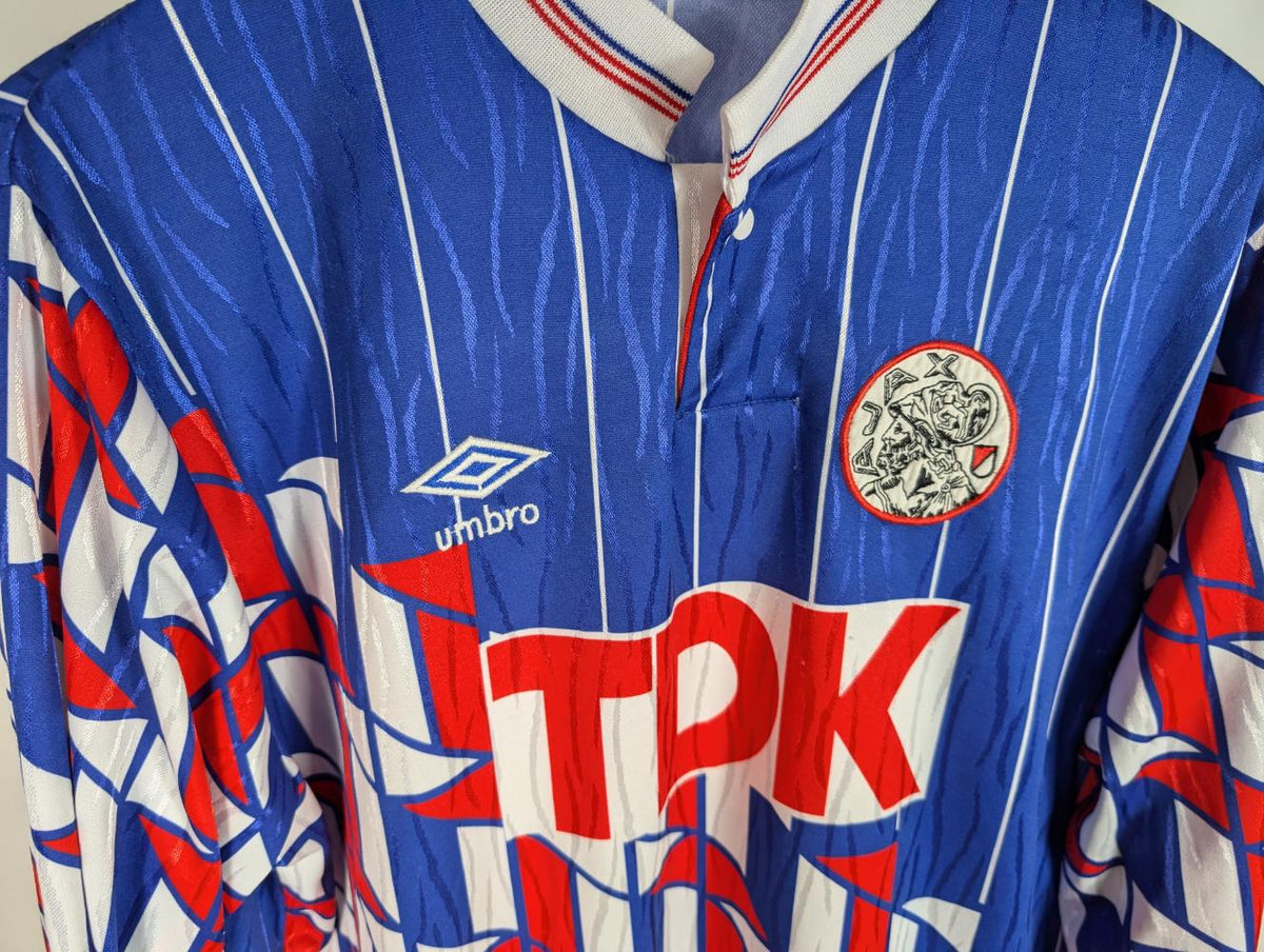 AFC Ajax 1989-1990 Away Matchworn Bergkamp/Witschge – RetrOriginalFootball
